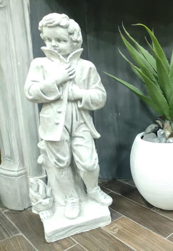 Statue enfants en béton fibré (S1.103) - La belle Façade