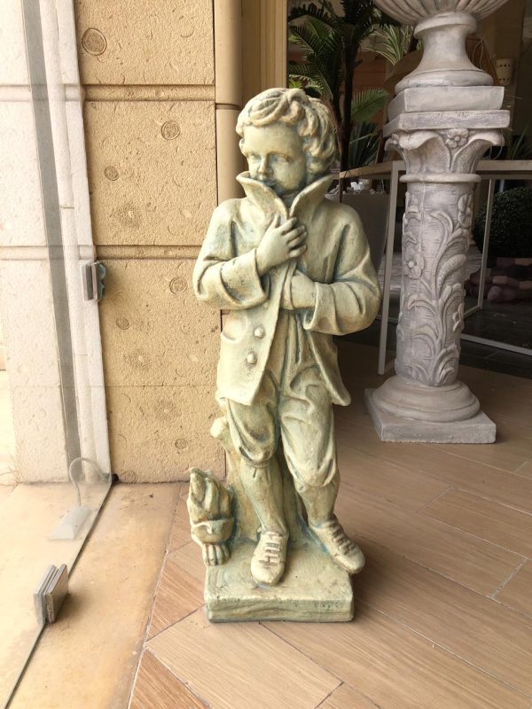 Statue enfants en béton fibré (S1.103) - La belle Façade